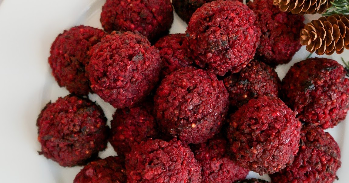 Beets and quinoa veggie balls