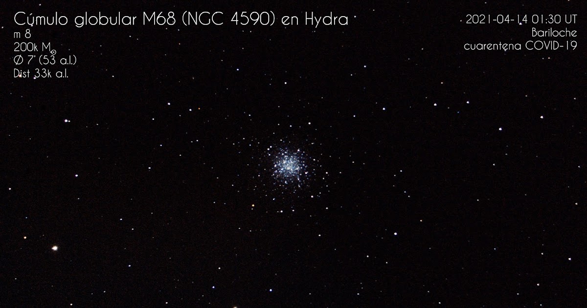 En el cielo las estrellas: Messier 68 y el centro galáctico
