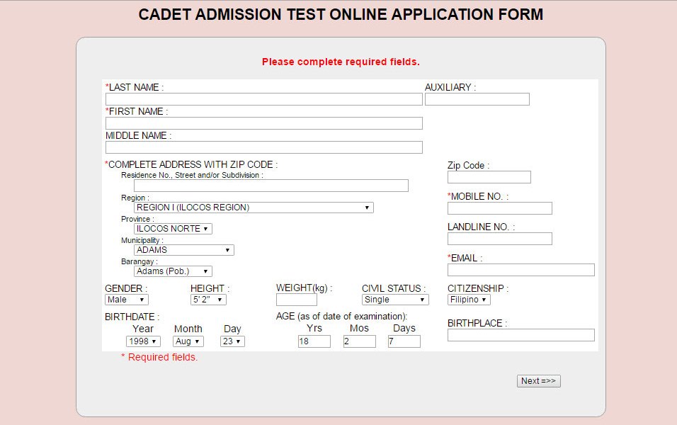 How to Apply for PNPA Cadet Admission Test - Talking Pinoy