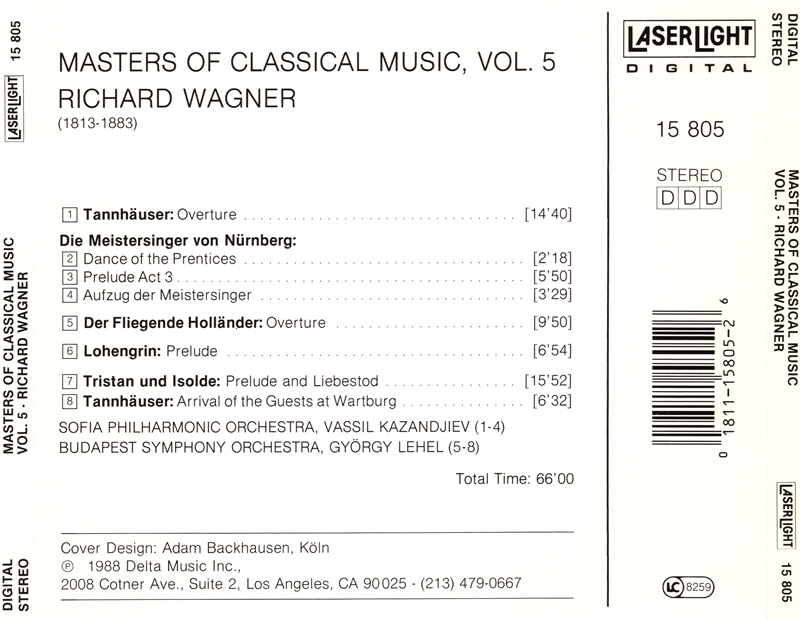 Chia sẻ âm nhạc: Laser Light - Masters Of Classical Music Vol. 5 ...