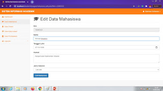 SISTEM INFORMASI AKADEMIK MAHASISWA BERBASIS WEB MENGUNAKAN PHP DAN MYSQL