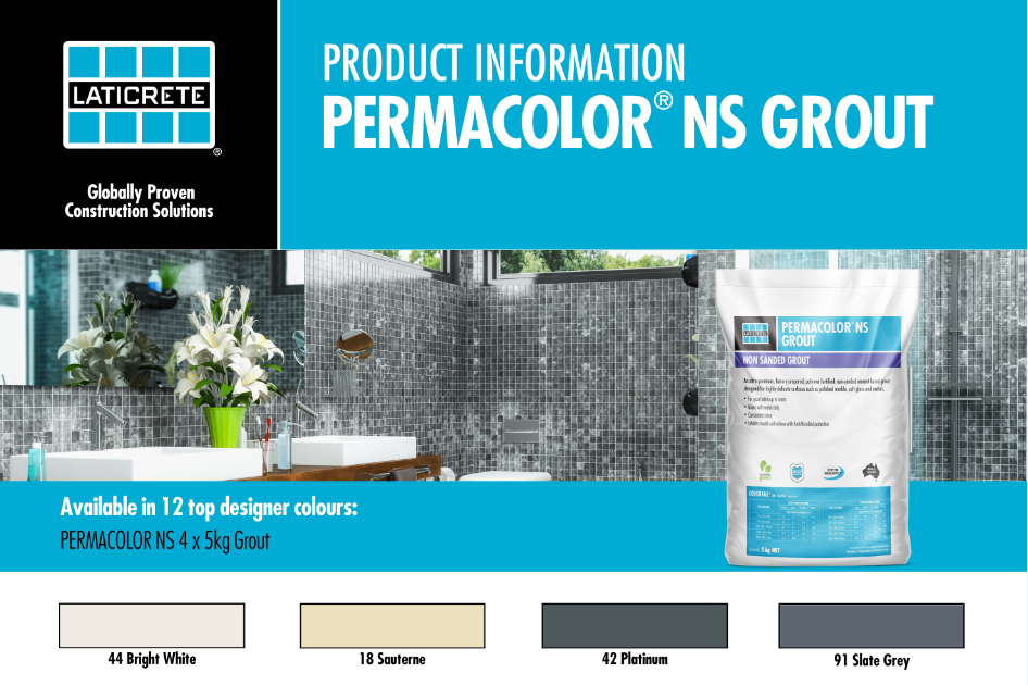 Laticrete Australia Conversations: PERMACOLOR® NS Grout Colours