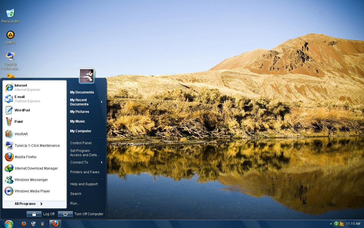 Leopards Computer: Cara Merubah tampilan windows xp ke windows se7en