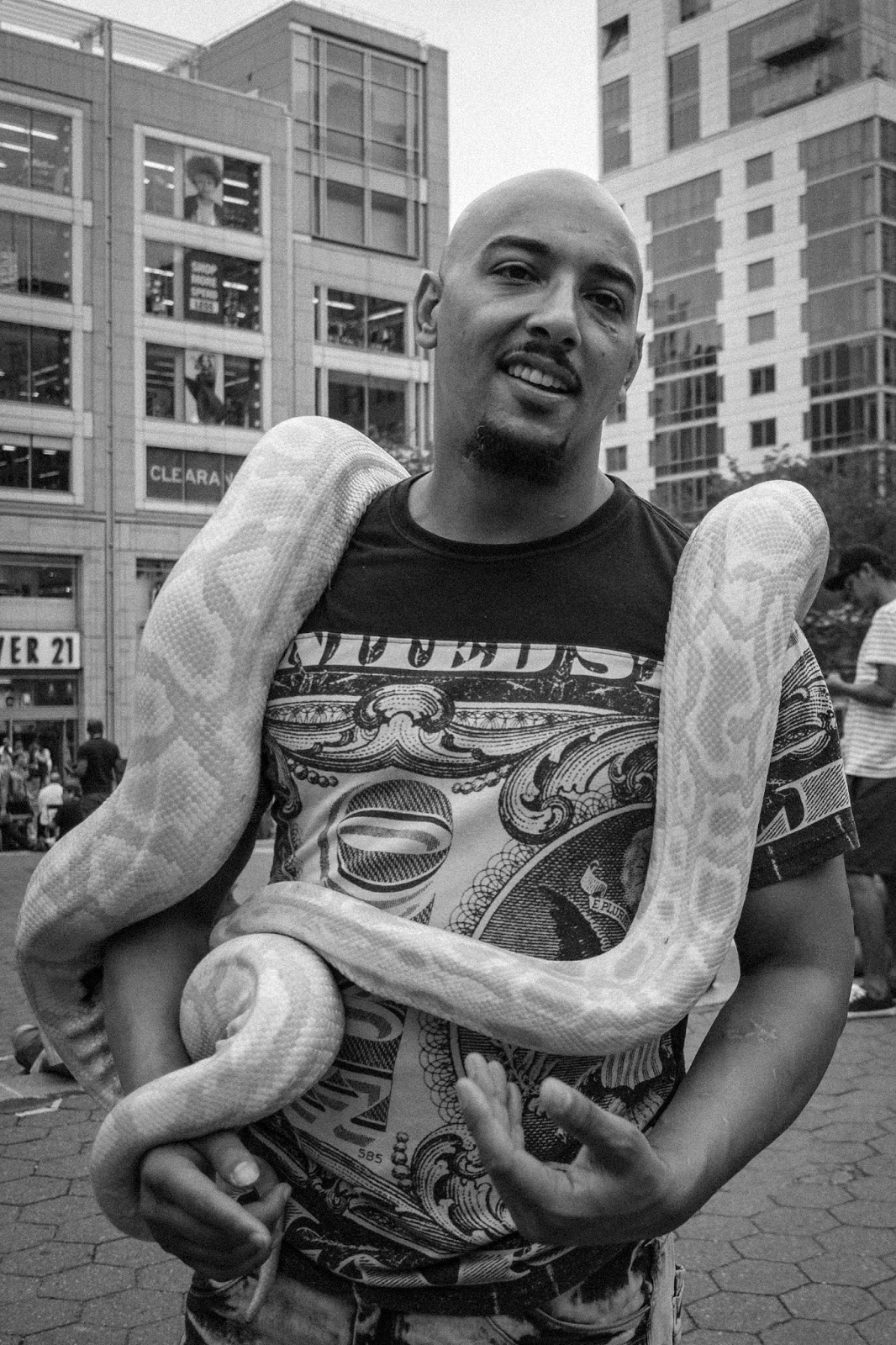 MNY: Snake guy at Union Square
