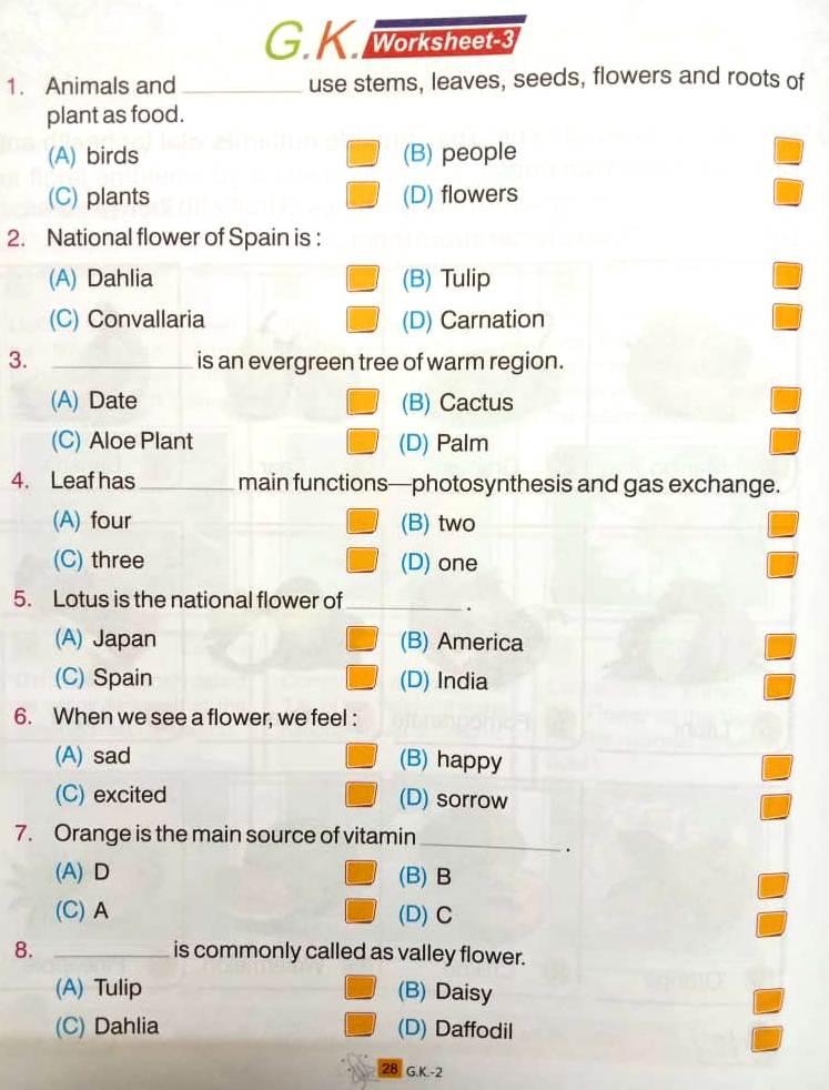 ONLINE CLASS 2: GENERAL KNOWLEDGE CLASS 2