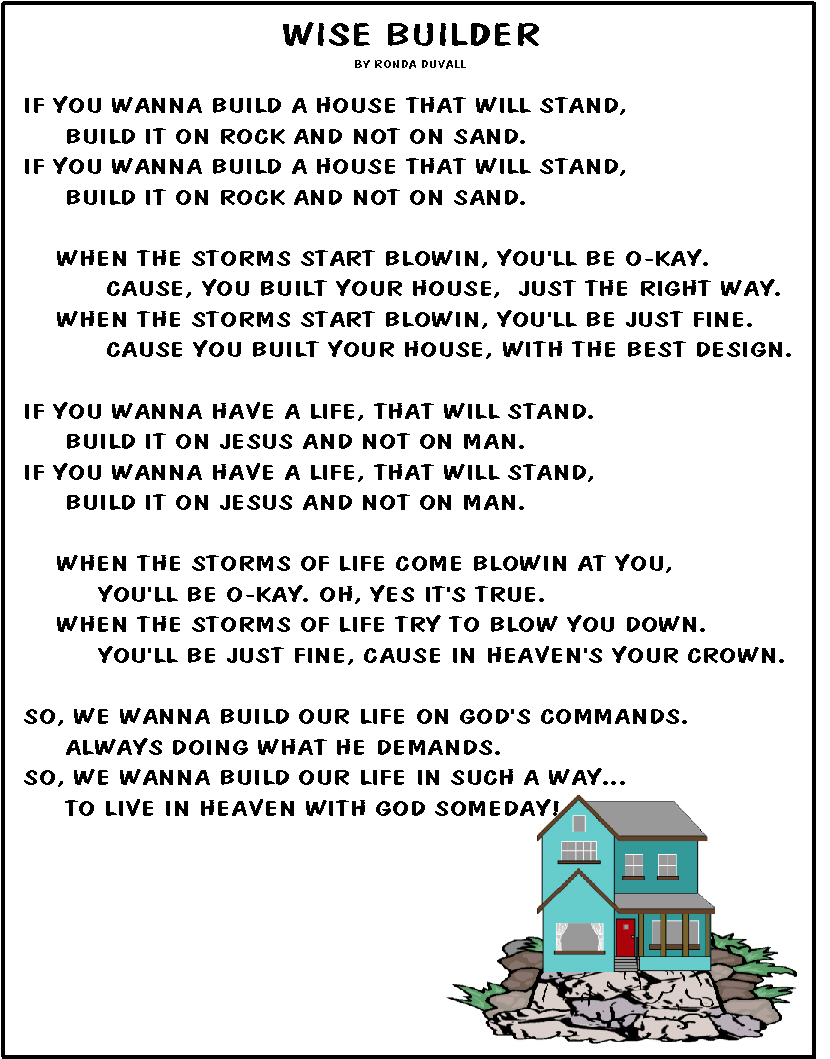 Hands On Bible Teacher: The Wise and Foolish Builder