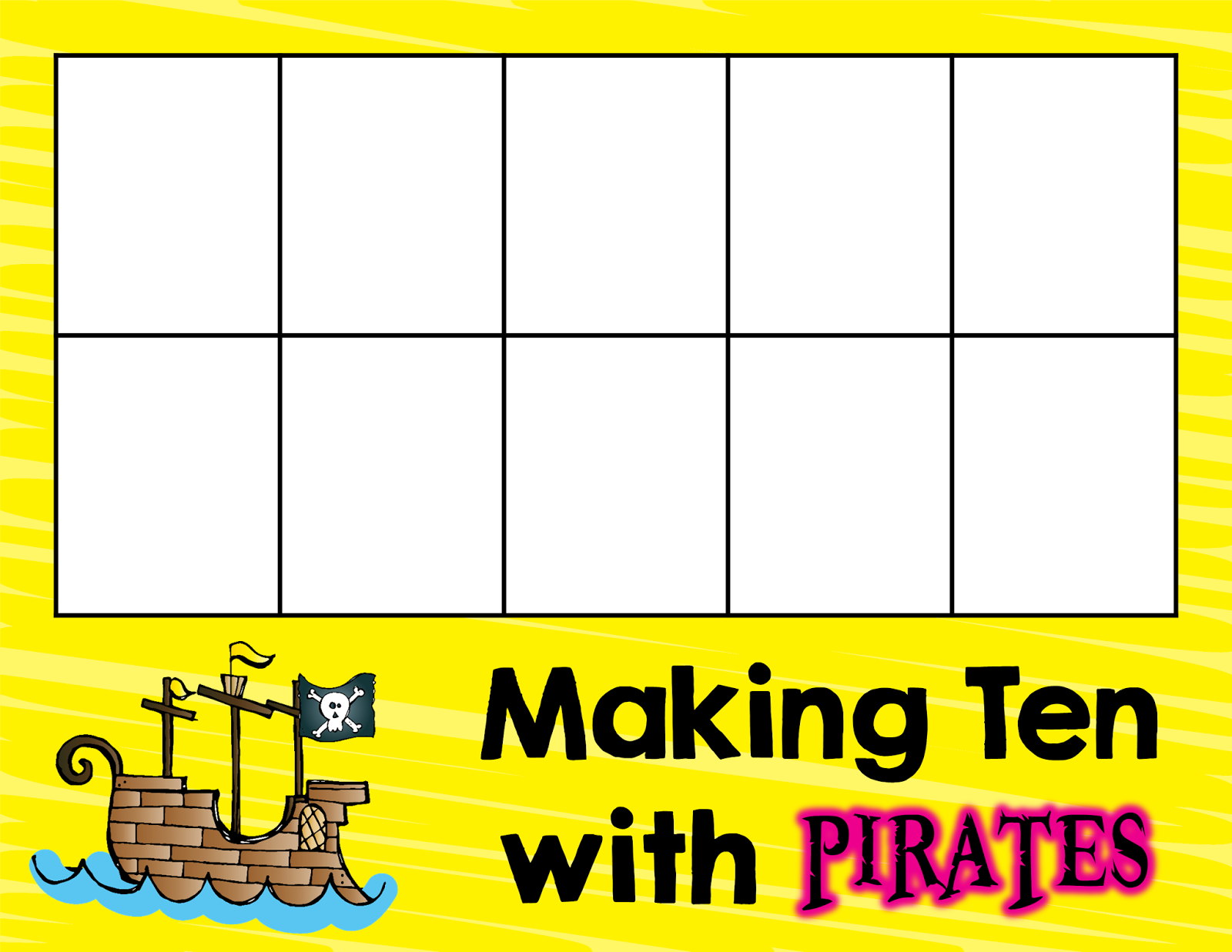 First Grade Garden: Math Book Monday - Ten Little Pirates