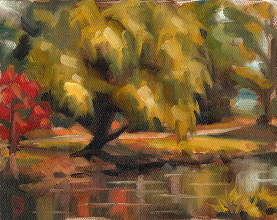 Willow Tree Oil Painting