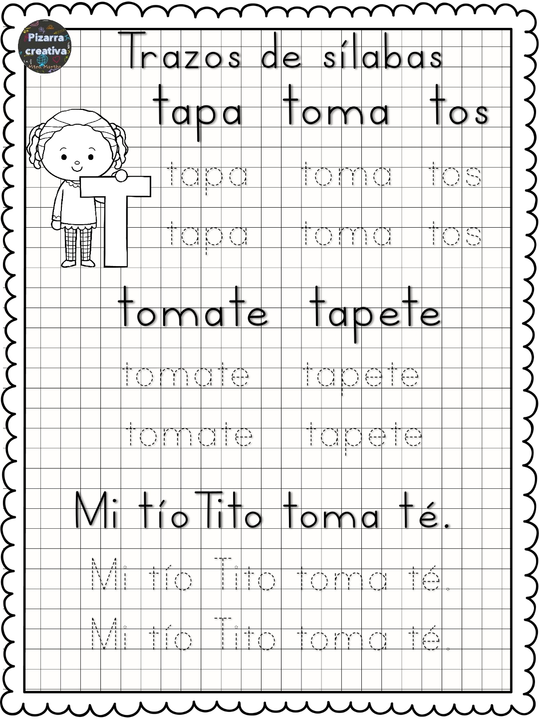 Cuadernito para Trazos de Sílabas | Materiales Educativos para Maestras