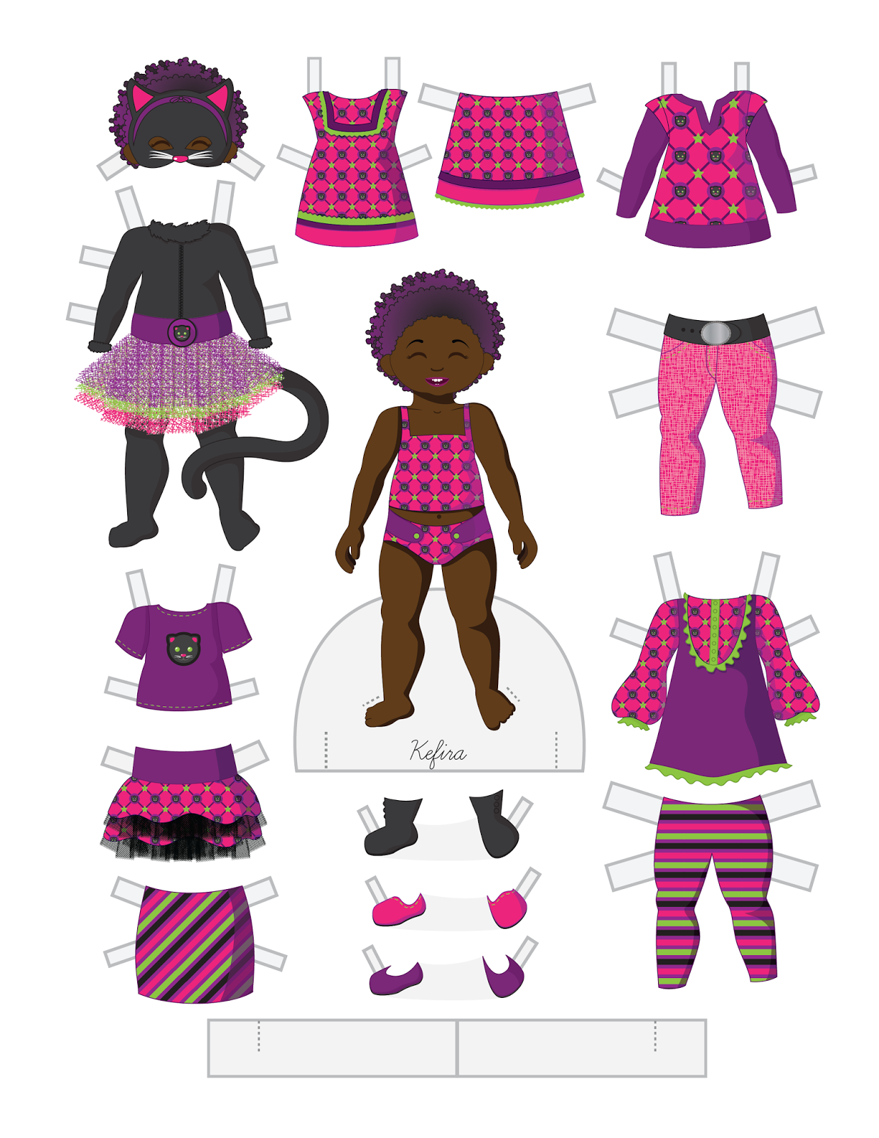 Paper Doll School: Halloween Toddler Fashion Friday - Kefira
