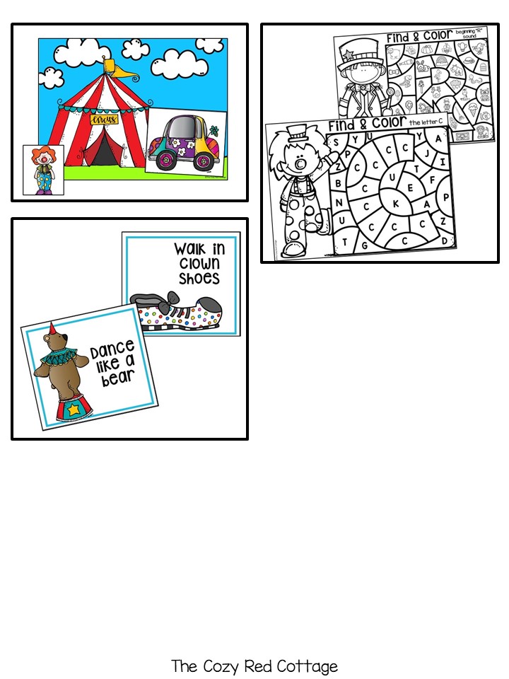 The Cozy Red Cottage: Free Circus Number Puzzles