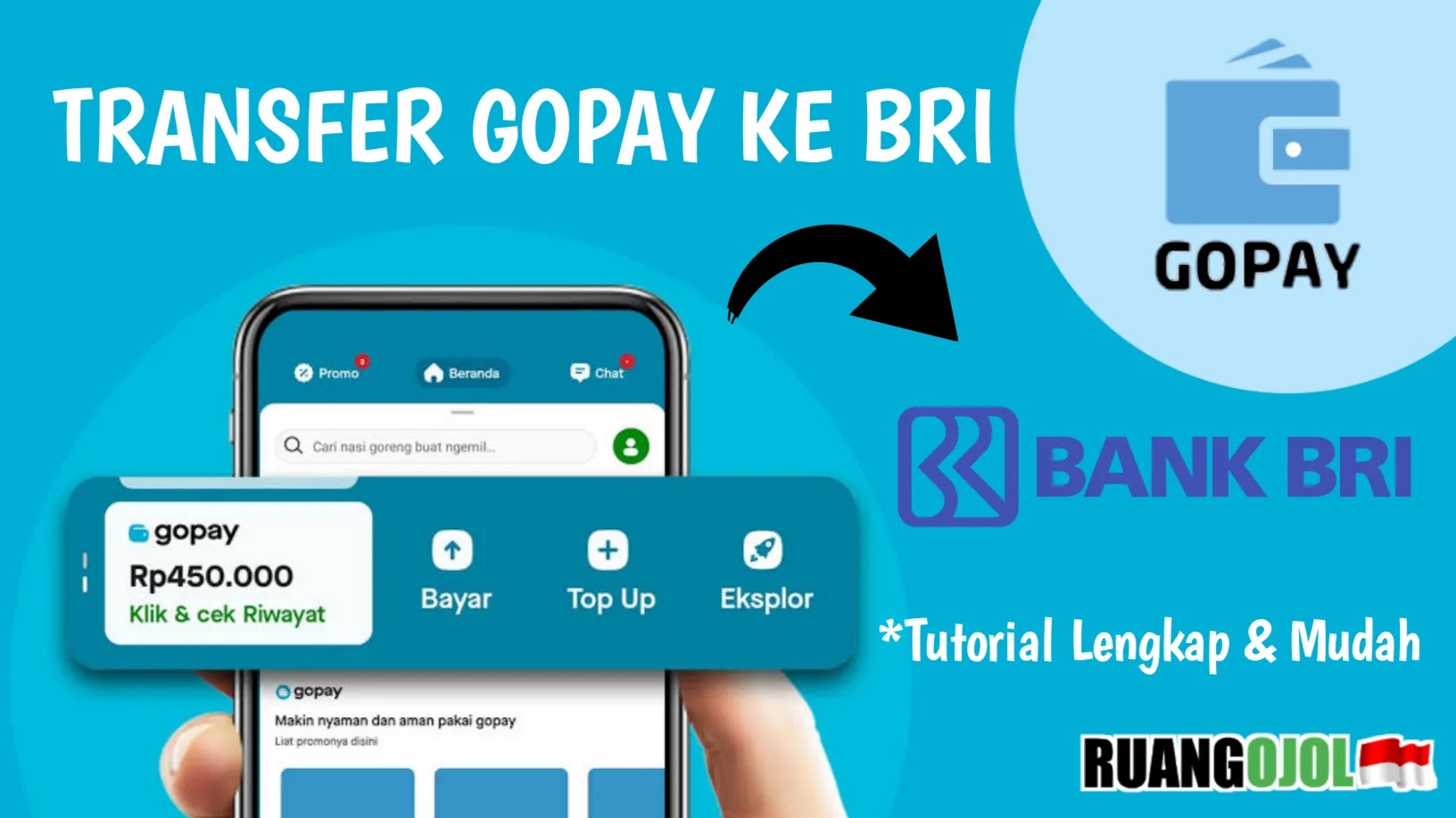 Cara Transfer Gopay Ke Bank BRI Terbaru, Mudah dan Cepat!