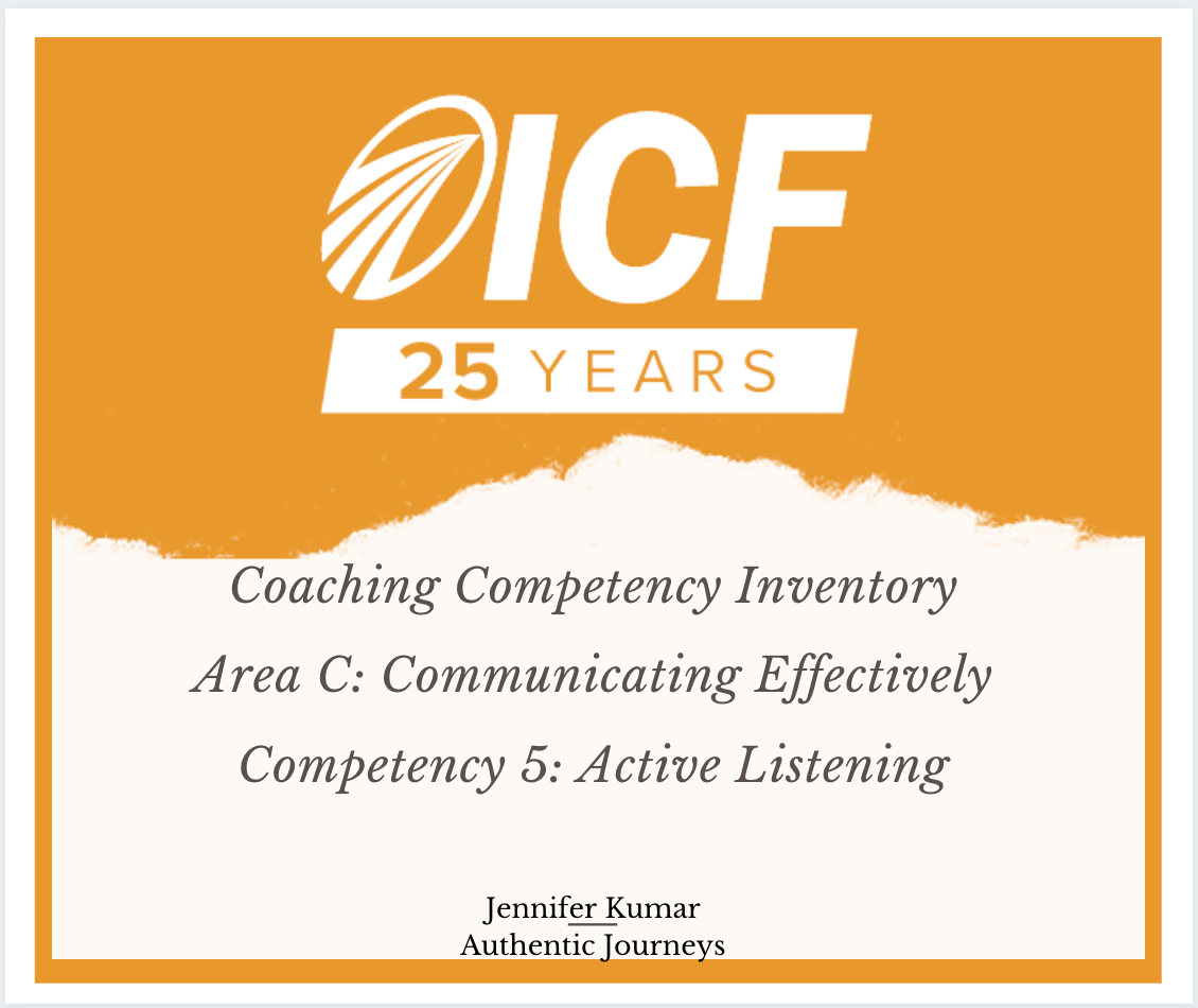 ICF Core Competency: Active Listening - Authentic Journeys