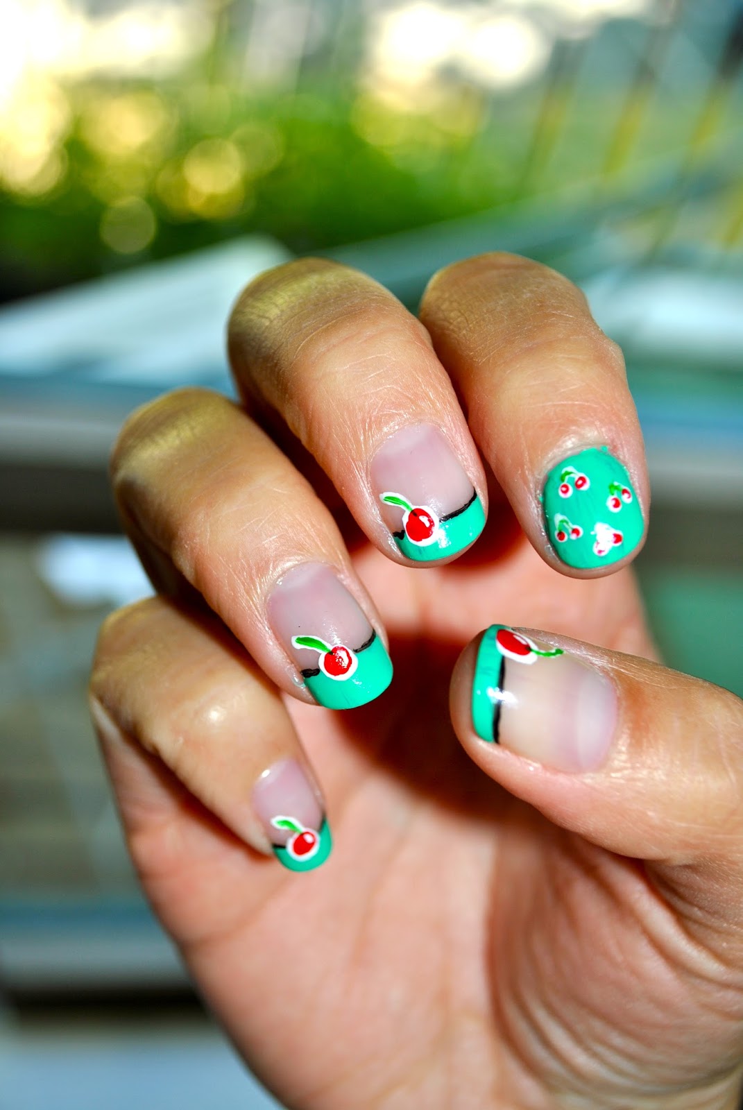 La Plume Nail Art: Nail art Le temps des cerises