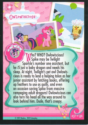 MLP Owlowiscious Trading Cards | MLP Merch