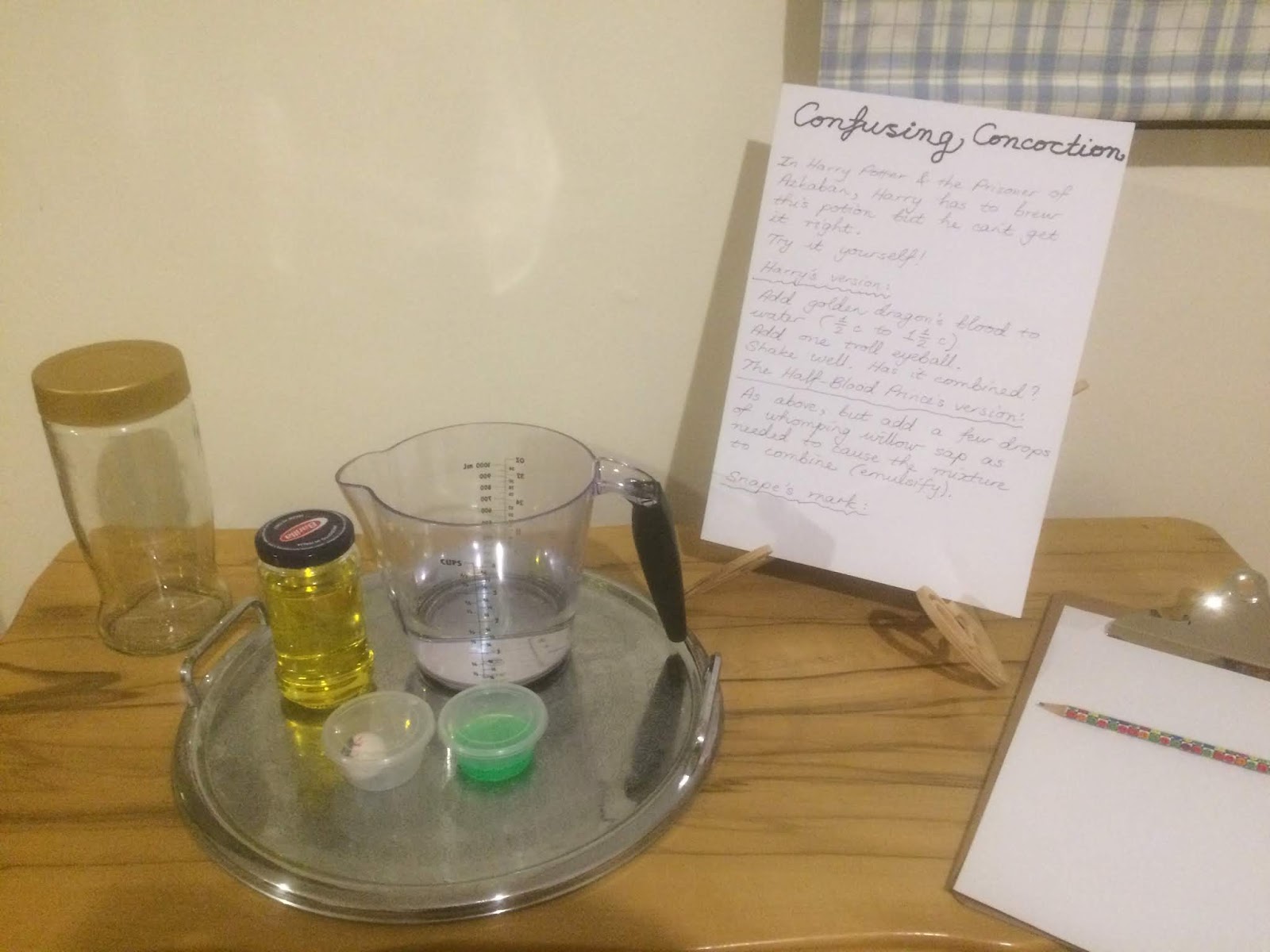Afterschooling Blog: Harry Potter Chemistry (With Printable!)