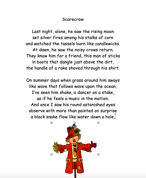 Creative Connections in the Classroom: Scarecrows...? December...? Yep!