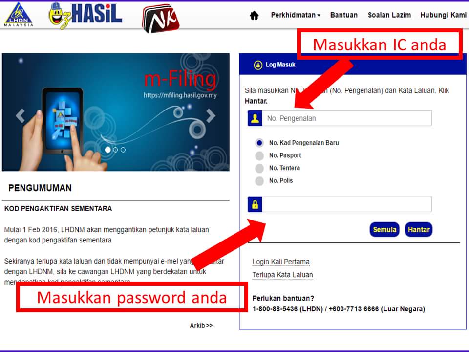 Cara-cara Isi Borang Cukai e-Filing - Azman See You Cara-cara Isi Borang Cukai e-Filing - Azman See You