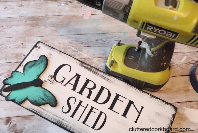 Making a Garden Shed Sign / Simple Budget Friendly DIY - Cluttered ...