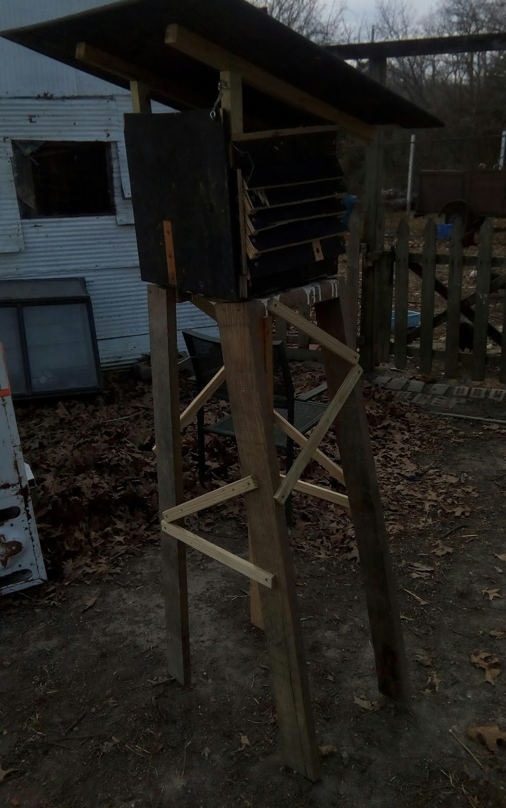 Beginnings of Instrument Shelter (Stevenson Screen)
