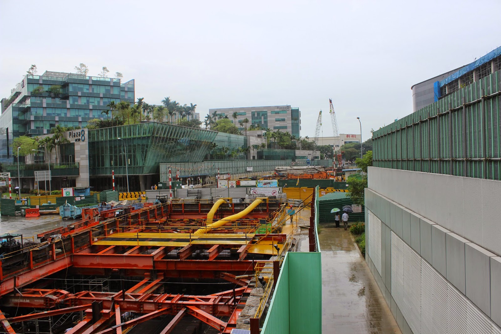 Downtown Line Construction: Expo's roof slab