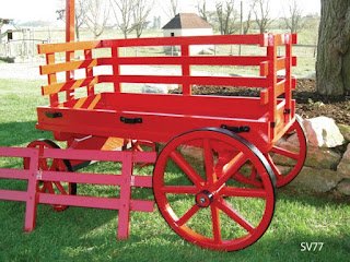 Amish Wagon Decorative Garden Decor