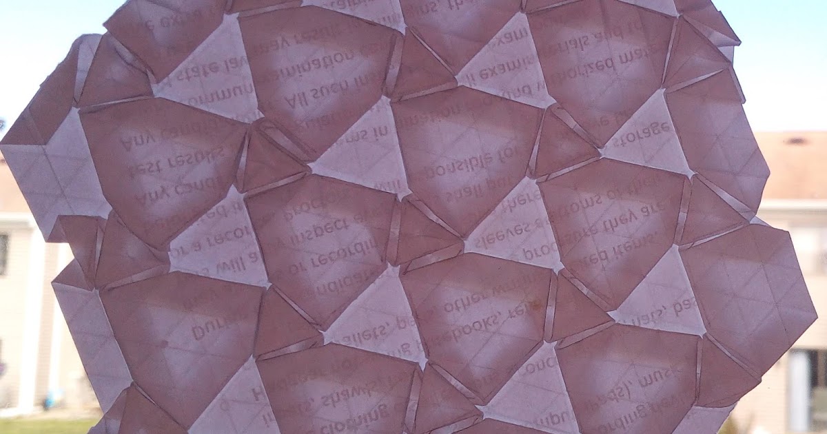 Dance of the Triangles Origami Tessellation - Origami Tessellations