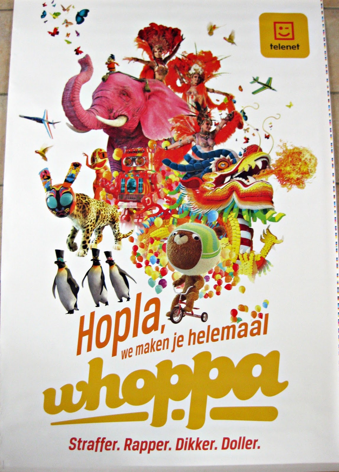 Postercollectboys: Poster #47 Communication - Telenet - Hopla, we maken ...