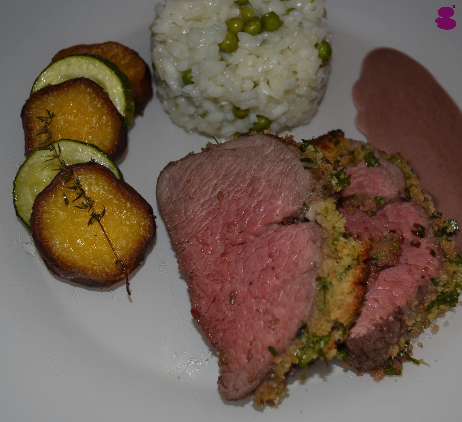 Gosto Gourmet: Lombo de vitela com crosta de broa e ervas