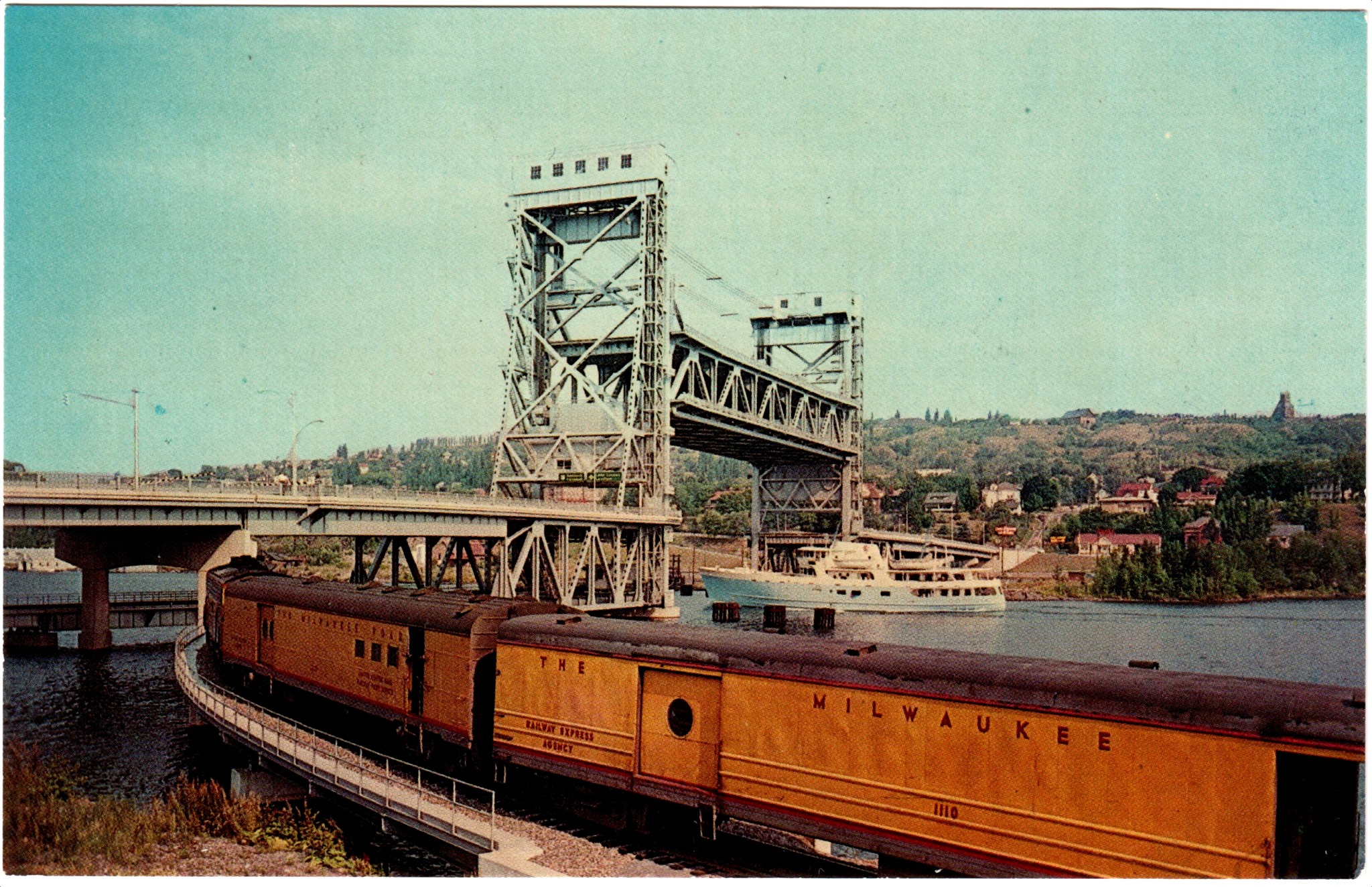 Industrial History: Portage Lake Lift Bridge between Houghton and ...