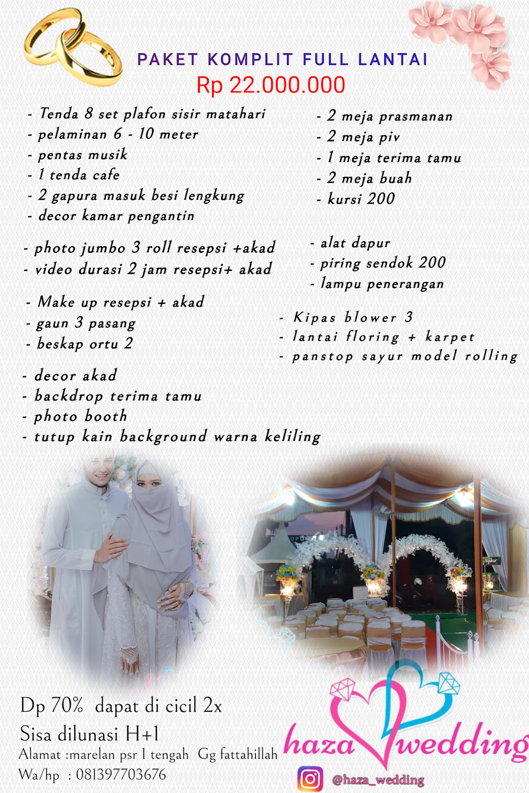 paket wedding dan sewa peralatan pesta di medan / wedding organizer ...