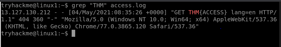 Walkthrough - Learn the Linux Fundamentals Part 1 | TryHackMe