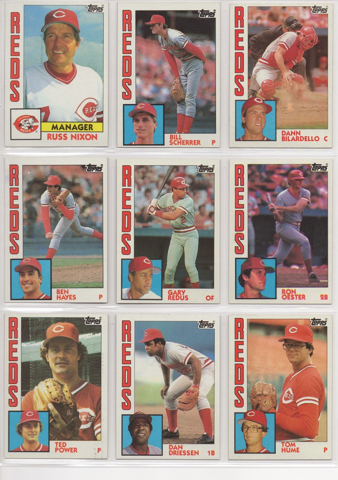 Cincinnati Reds Baseball Card Collector: 1984 Topps Cincinnati Reds ...