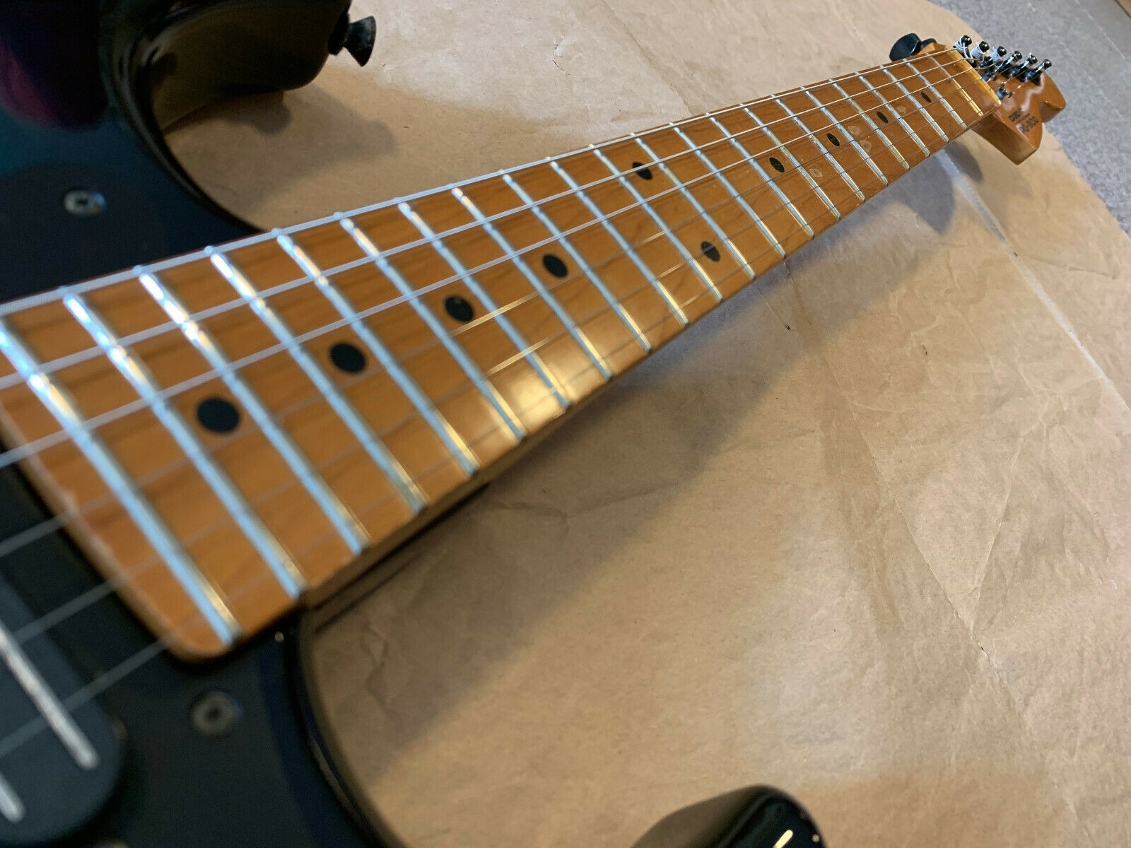 MATRIXSYNTH: Casio PG-300 Turquioseburst Flame Electric Guitar with Midi and Synth Sounds SN 001541