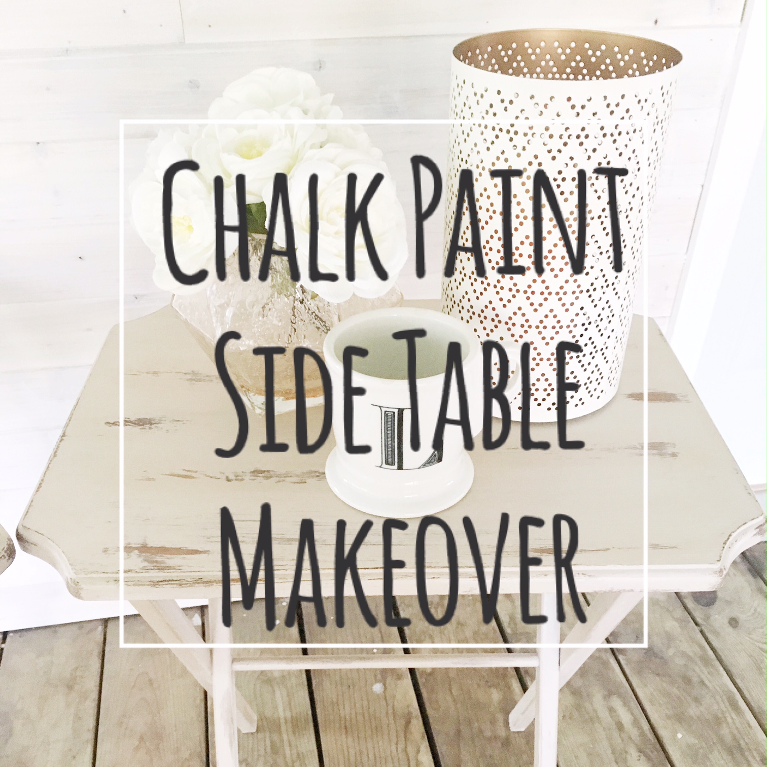 The Made Haven: Chalk Paint Side Table Makeover