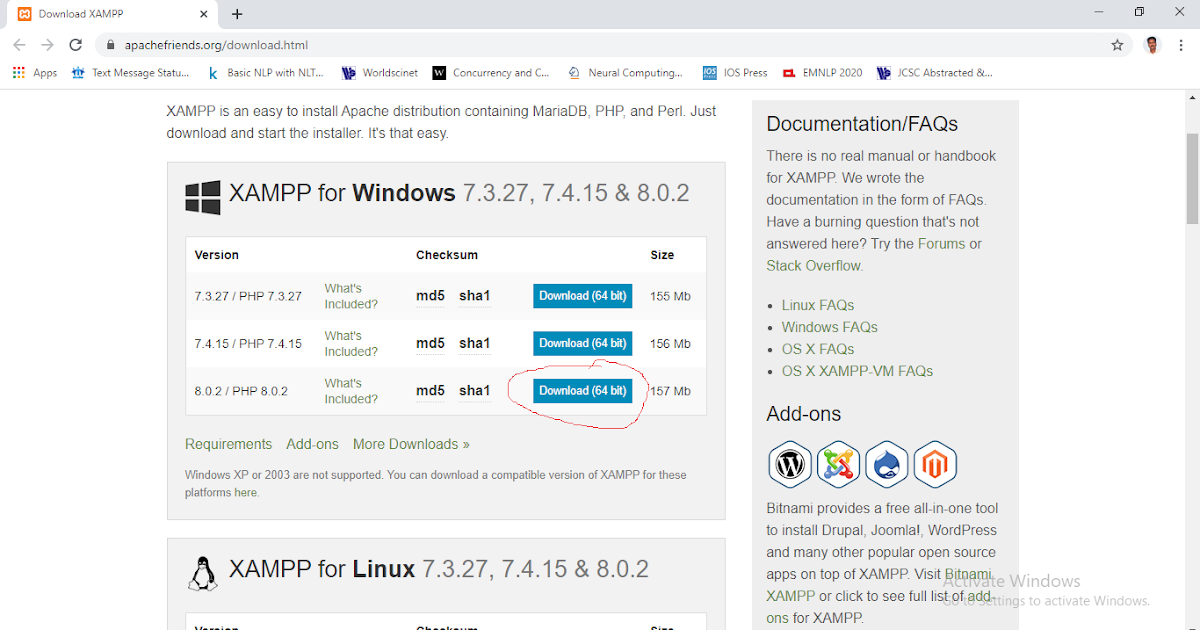 WEB DESIGN: Installing PHP Server - XAMPP in Windows