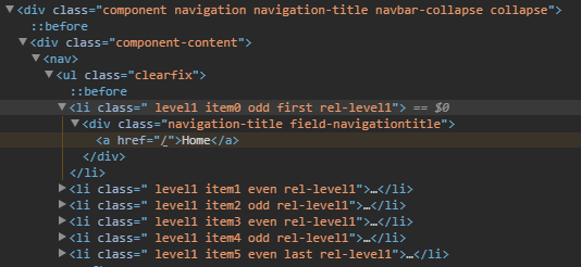 something to know: SXA Fake Navigation Link