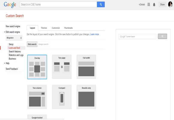 How to Add Google Custom Search Engine to Blogger | Blogolect