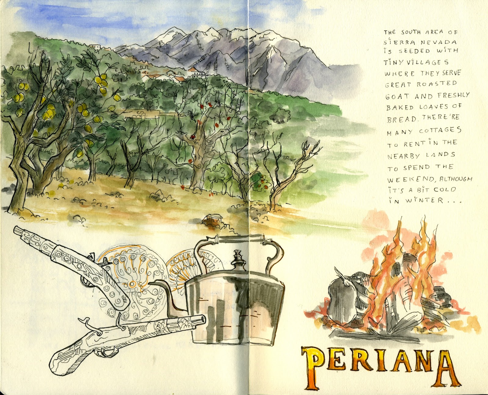 Urban Sketchers Spain. El mundo dibujo a dibujo.: Turismo rural en Málaga