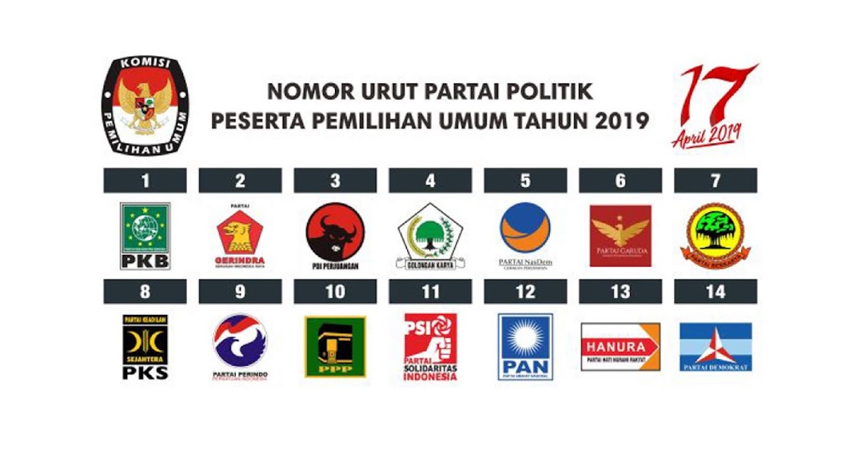 Logo Partai Peserta Pemilu 2019 Lengkap Free Vector | AI, EPS, PNG ...