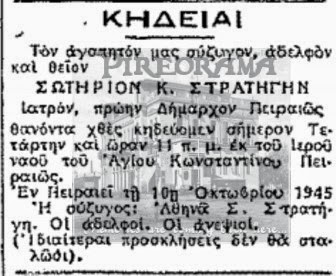 Pireorama ιστορίας και πολιτισμού: Σωτήριος Στρατήγης (12/3/1878 - 10 ...