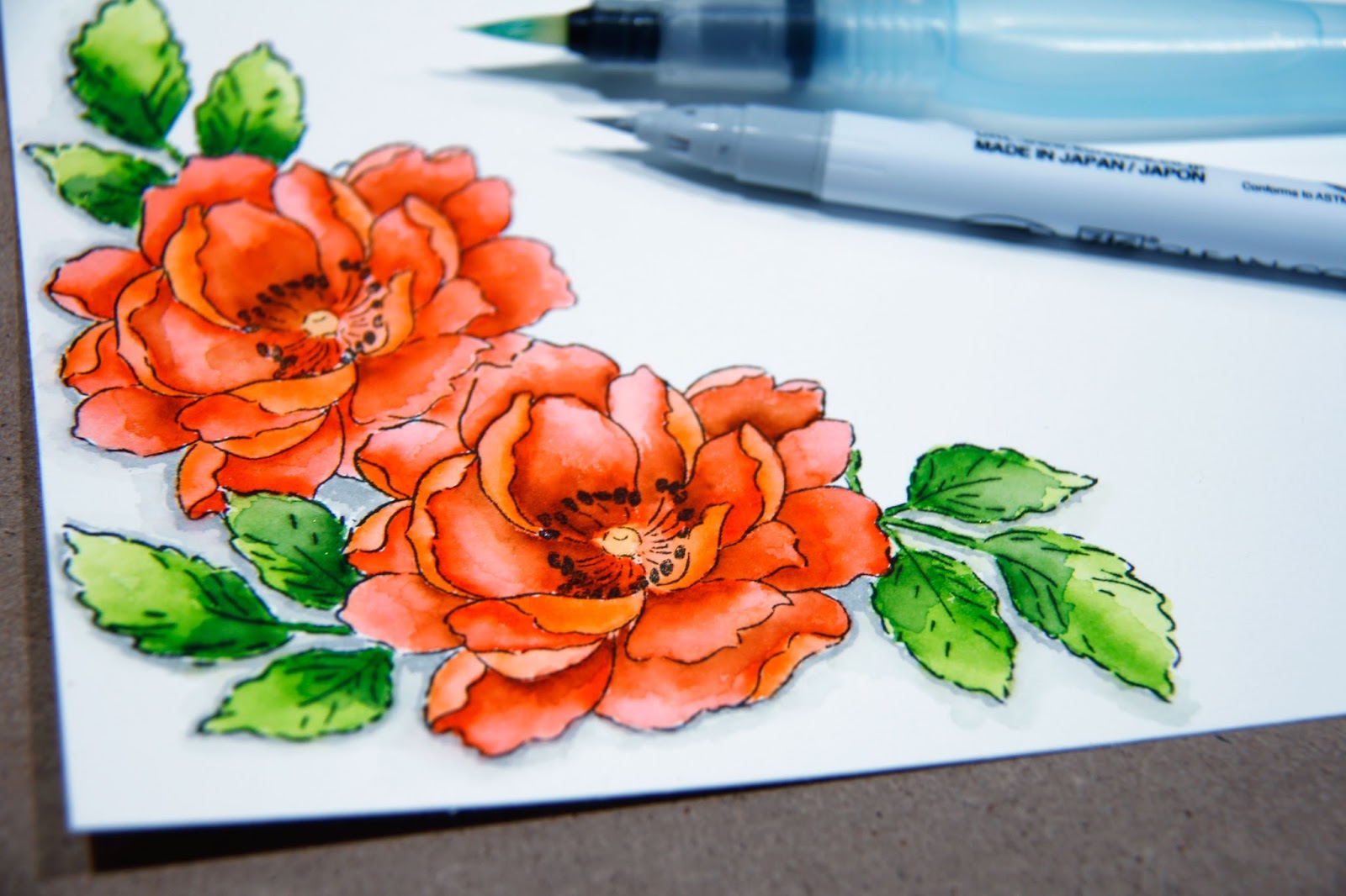 Watercolor Flowers With Markers at Kerri Franklin blog
