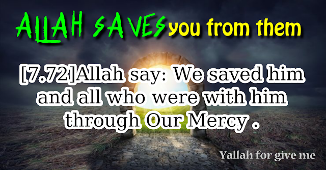 Islam: Allah saves you from them