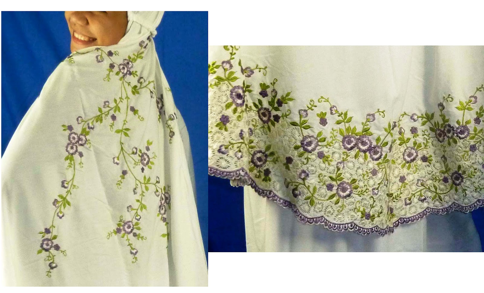 Colorz 'n' Such: Muslimah's Praying Garment No. 1 and No. 2 - Telekung ...