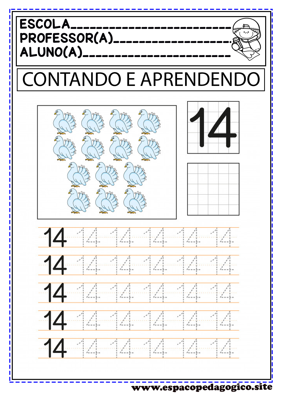 A Arte de Educar: Coordenação motora dos numerais