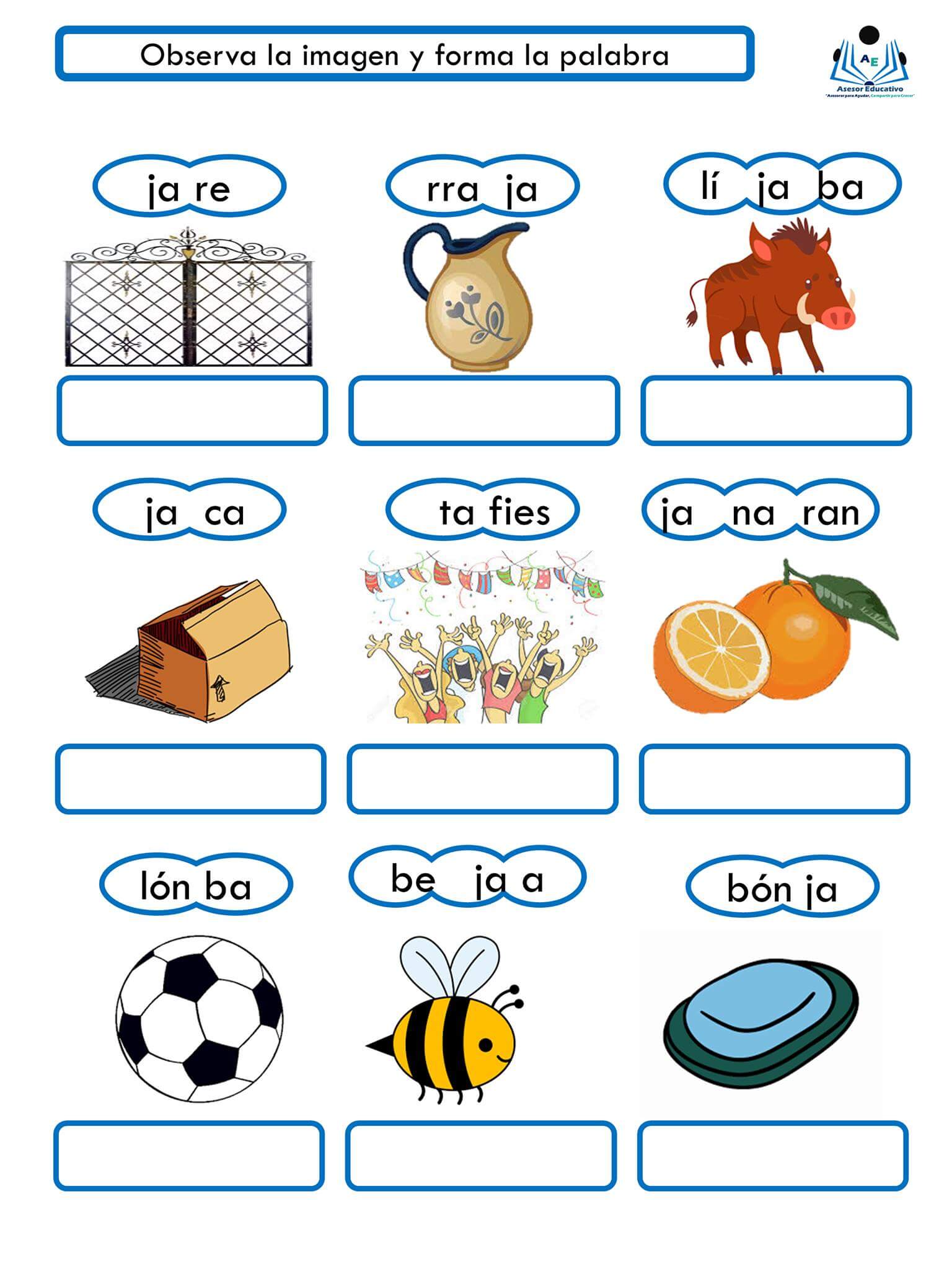 Fichas para Formar Palabras y Oraciones | Materiales Educativos para ...