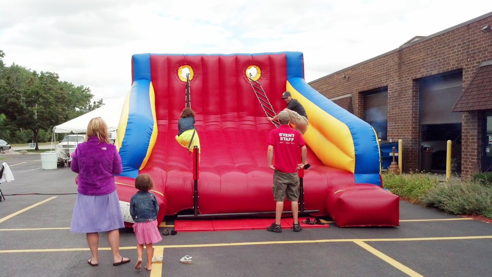 Welcome to Jacobs Ladder inflatable interactive game