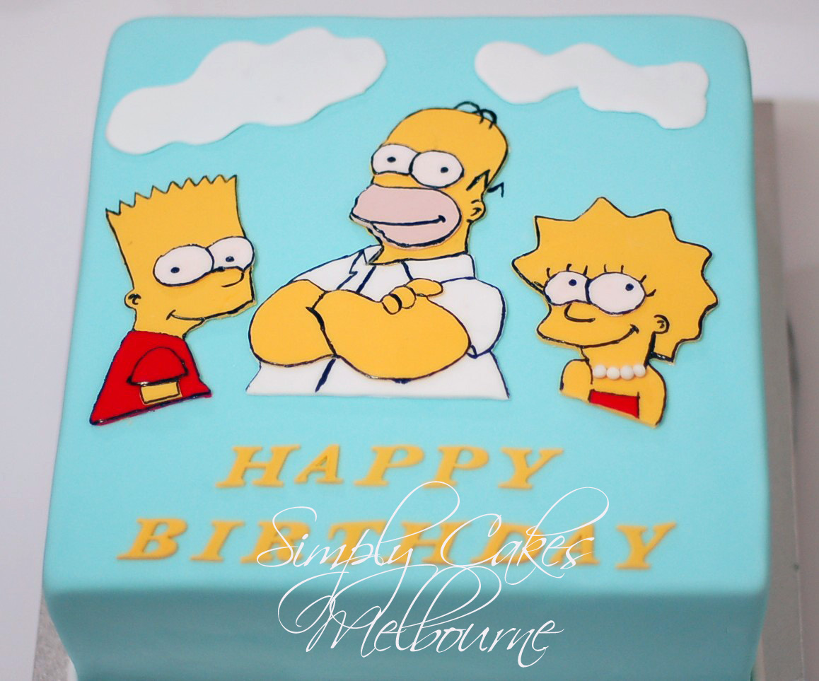 Simply Cakes Melbourne: Simpson Cake themed