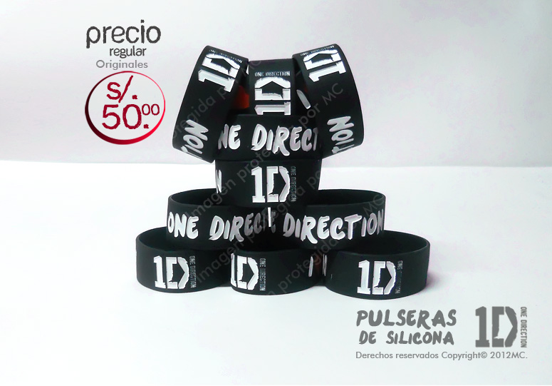 PULSERAS ONE DIRECTION ( Originales)