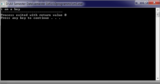 Simple program in c for beginner